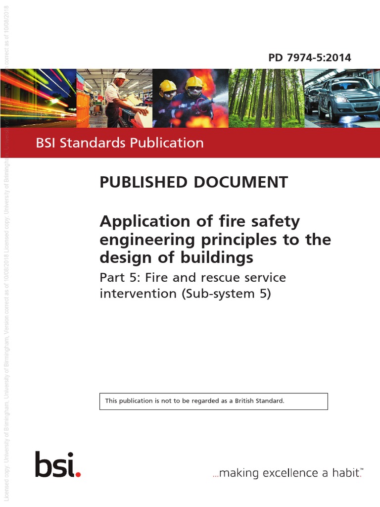PD 7974-5 2014 | PDF | Firefighter | Safety