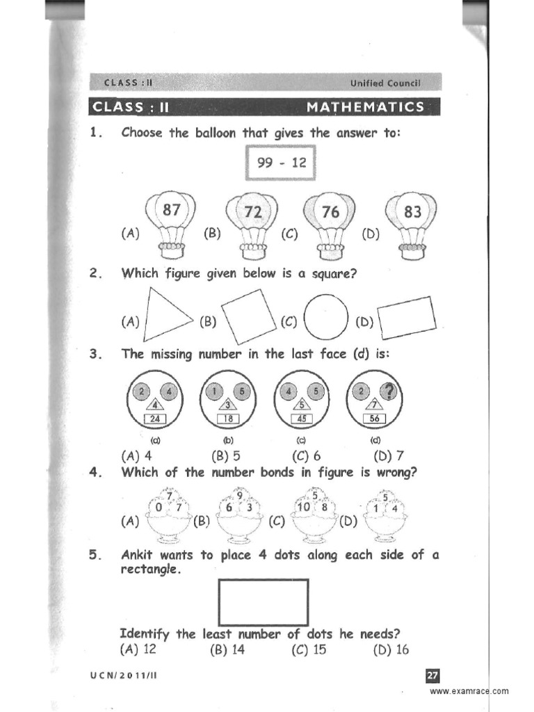 NSTSE Class 2 Paper 2011 | PDF | Nature