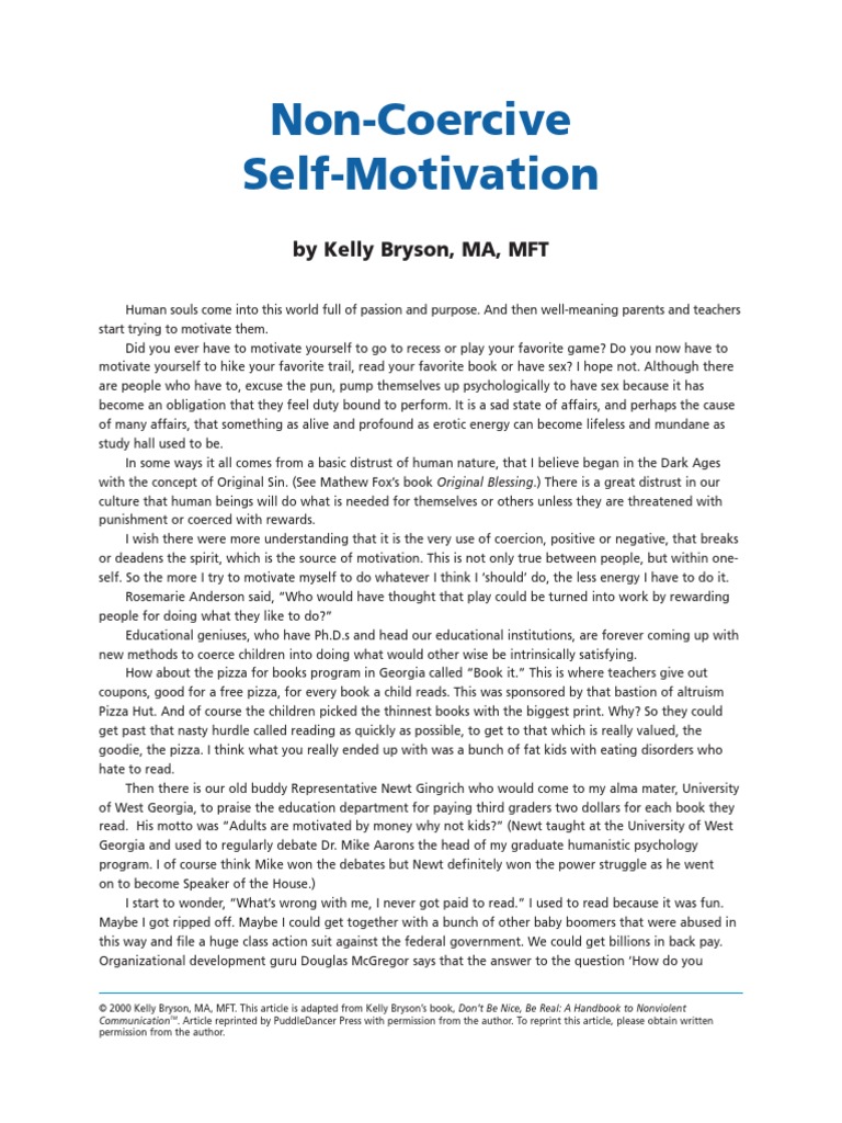Discipline Motivation Kbryson | PDF | Delayed Gratification | Motivation