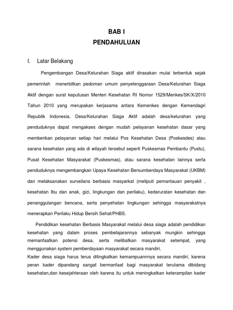 Profil Phbs Desa Pesanggrahan Oke | PDF