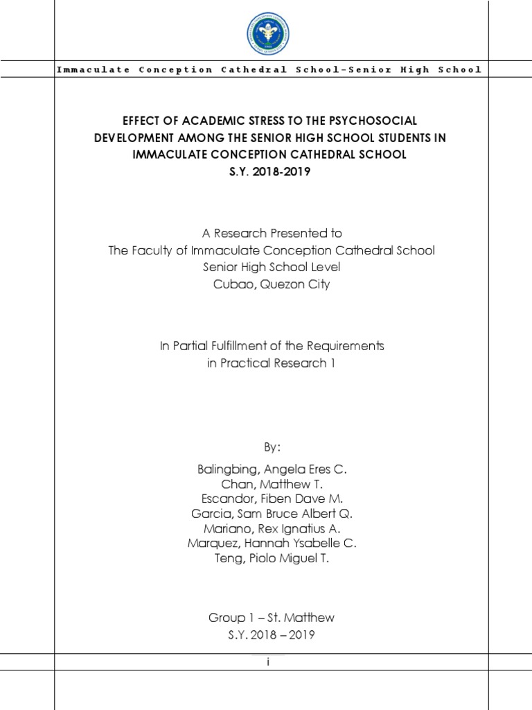 Practical Research Revised 1 PDF | PDF | Stress (Biology) | Behavioural ...