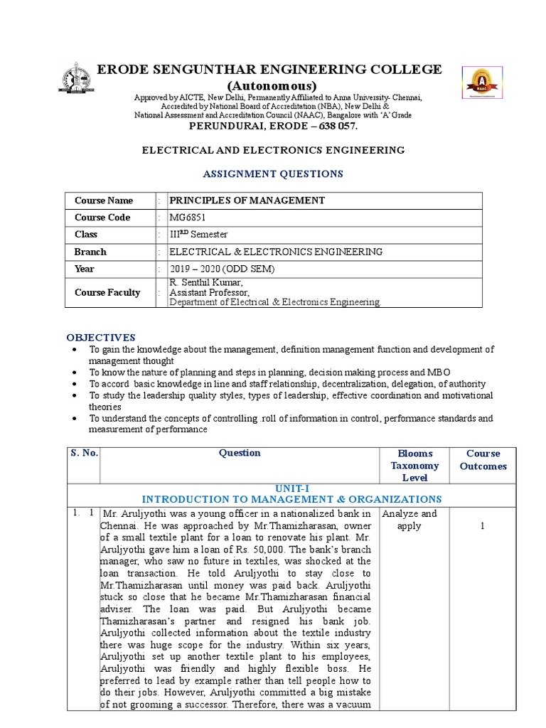 Pom - Assignment Format Final | PDF | Business | Cognition