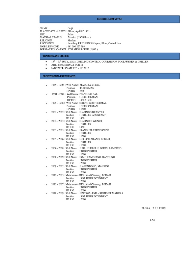 Yaji's Professional CV and Experience | PDF