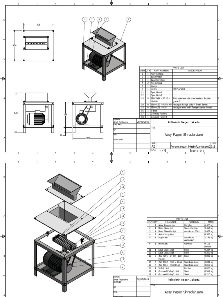Paper Shredder Parts Diagram | PDF | Manufactured Goods | Metalworking