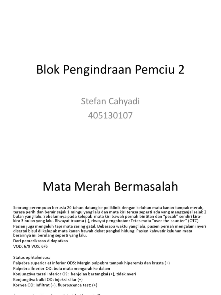 Blok Pengindraan Pemicu 2 | PDF