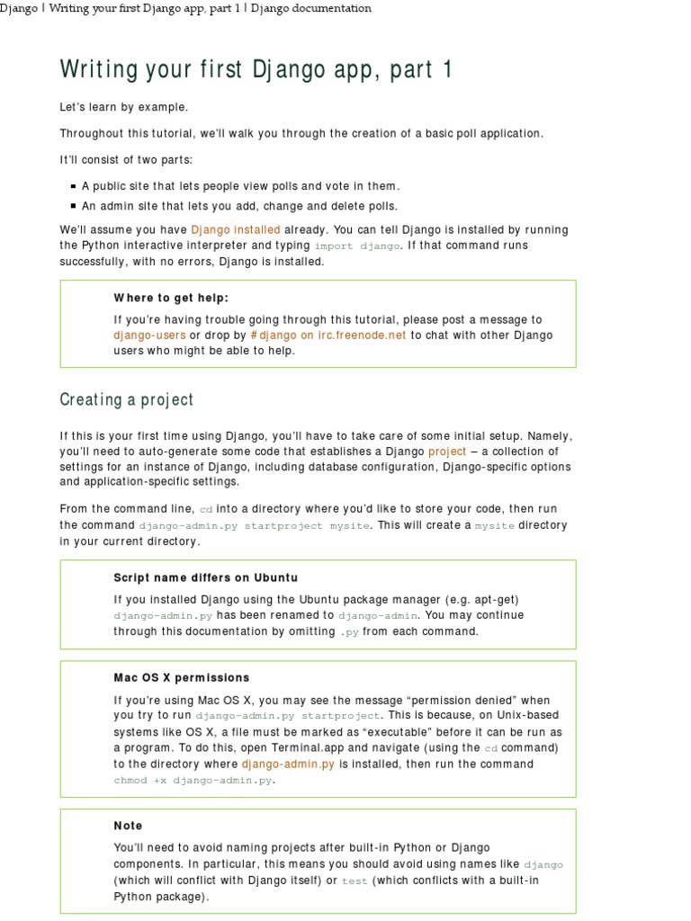 Writing Your First Django App Part 1 Download Free Pdf Sql Databases