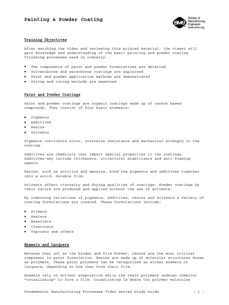 Painting & Powder Coating PDF | PDF | Paint | Epoxy