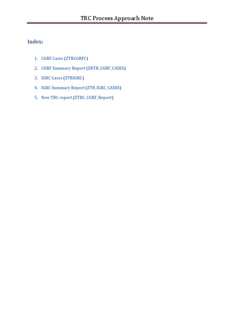 TRC Approach Notes | PDF | Information Science | Data