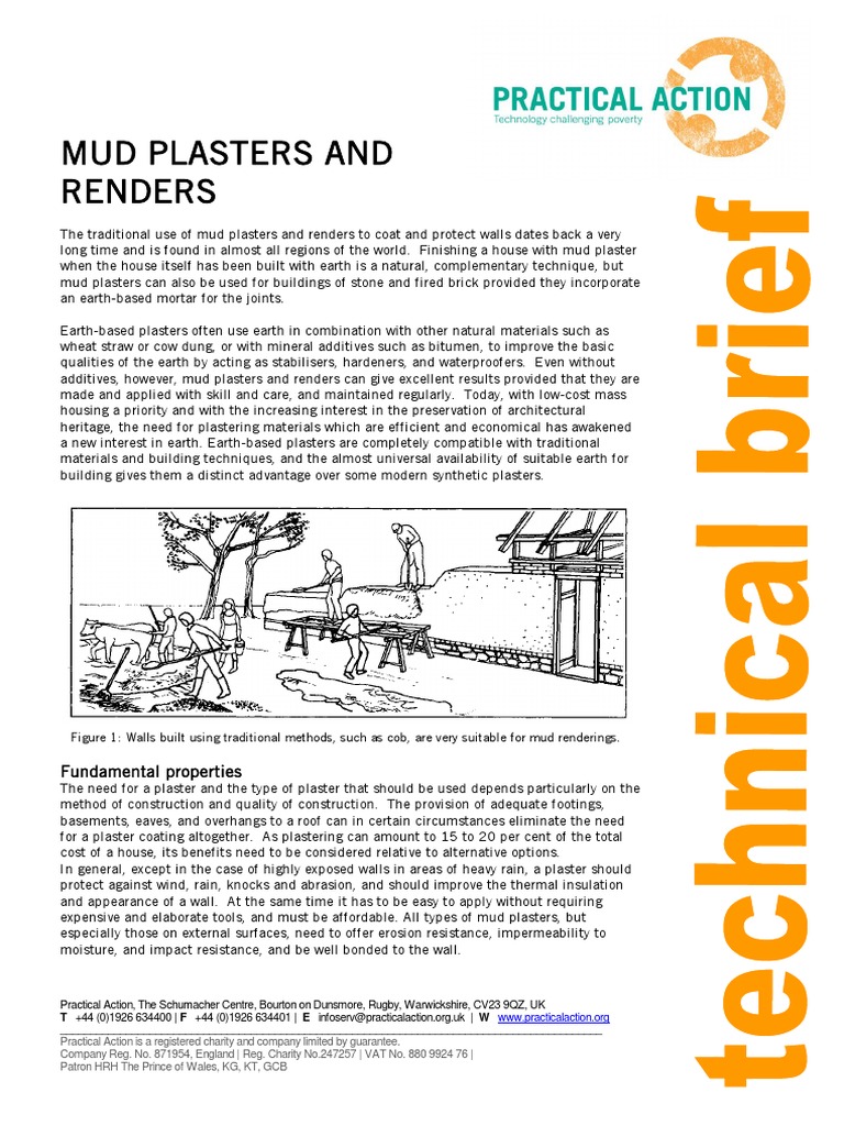 Mud Plasters and Renders Explained | PDF | Plaster | Mud
