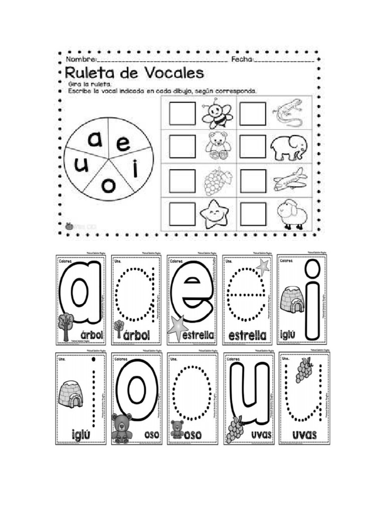 Ruleta de Vocales | PDF