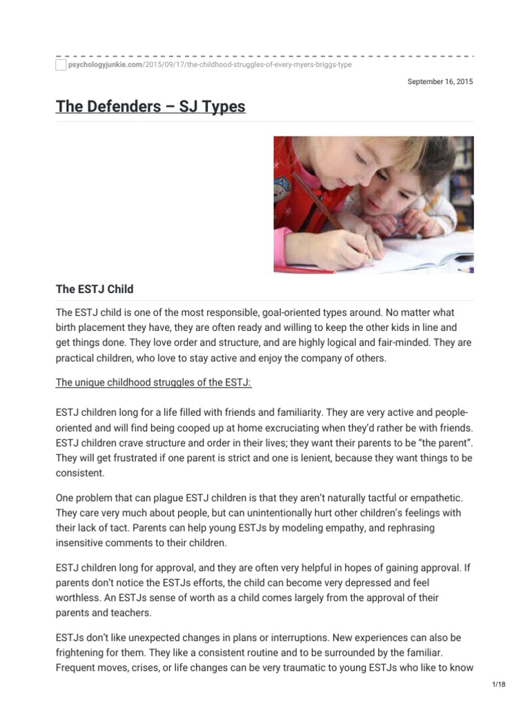 MBTI and Children | PDF | Parenting | Relationships