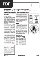 Tyco Ty315, Ty325 | PDF | Fire Sprinkler System