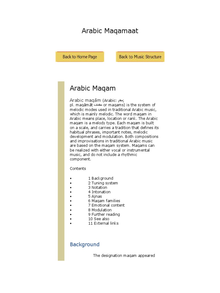 The Melodic Modes of Arabic Music: An In-Depth Exploration of the ...