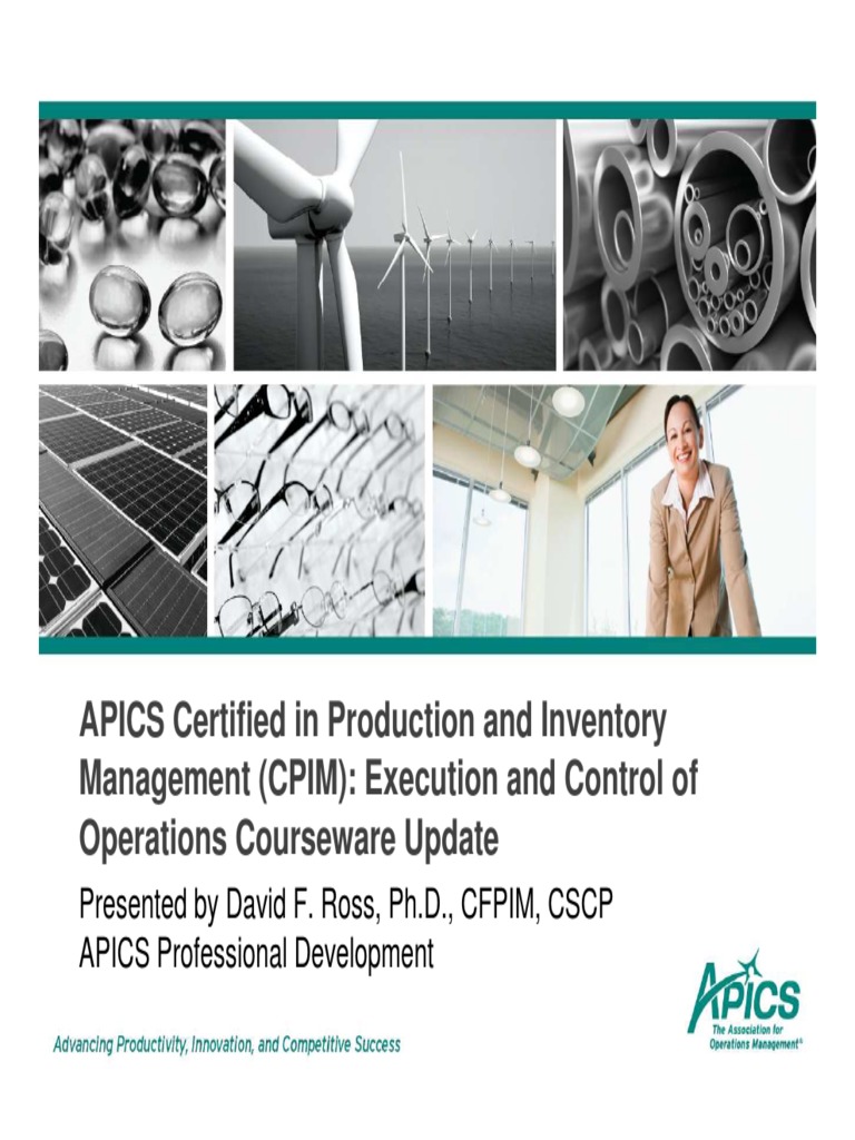 APICS Certified in Production and Inventory Management (CPIM | PDF ...