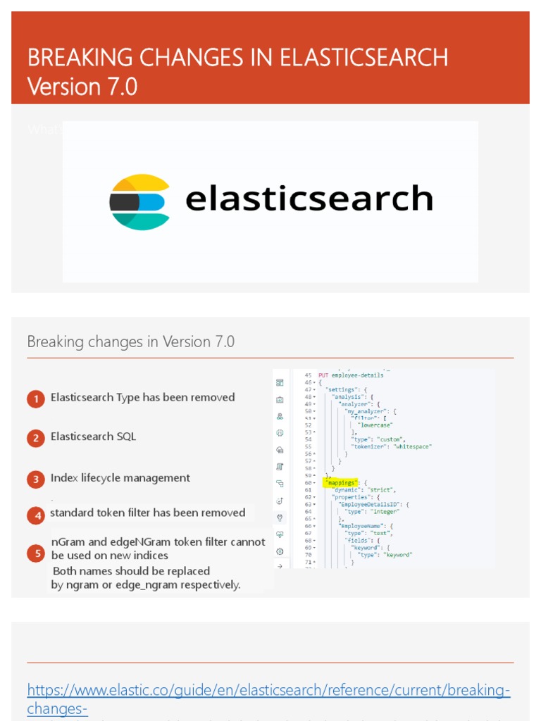 Elasticsearch 7.0 Breaking Changes Guide | PDF | Business
