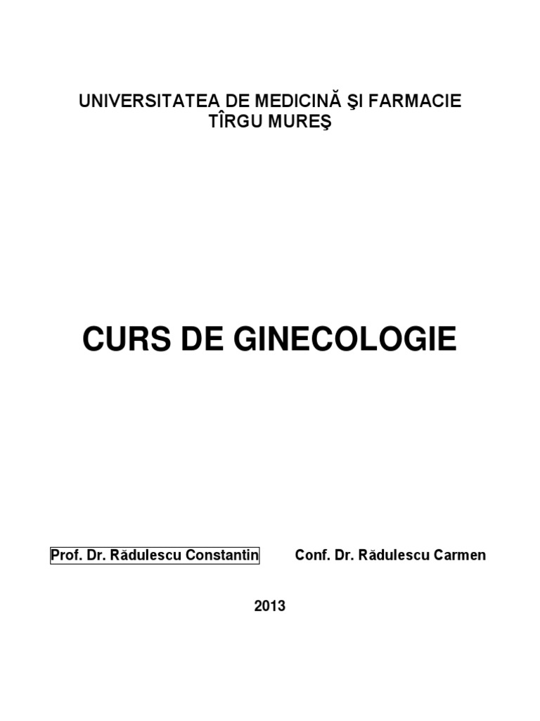 Ginecologie MGVI LR PDF | PDF