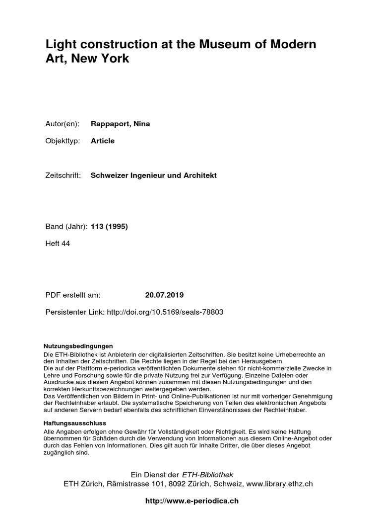 Light Construction & Terence Riley in Architecture | PDF