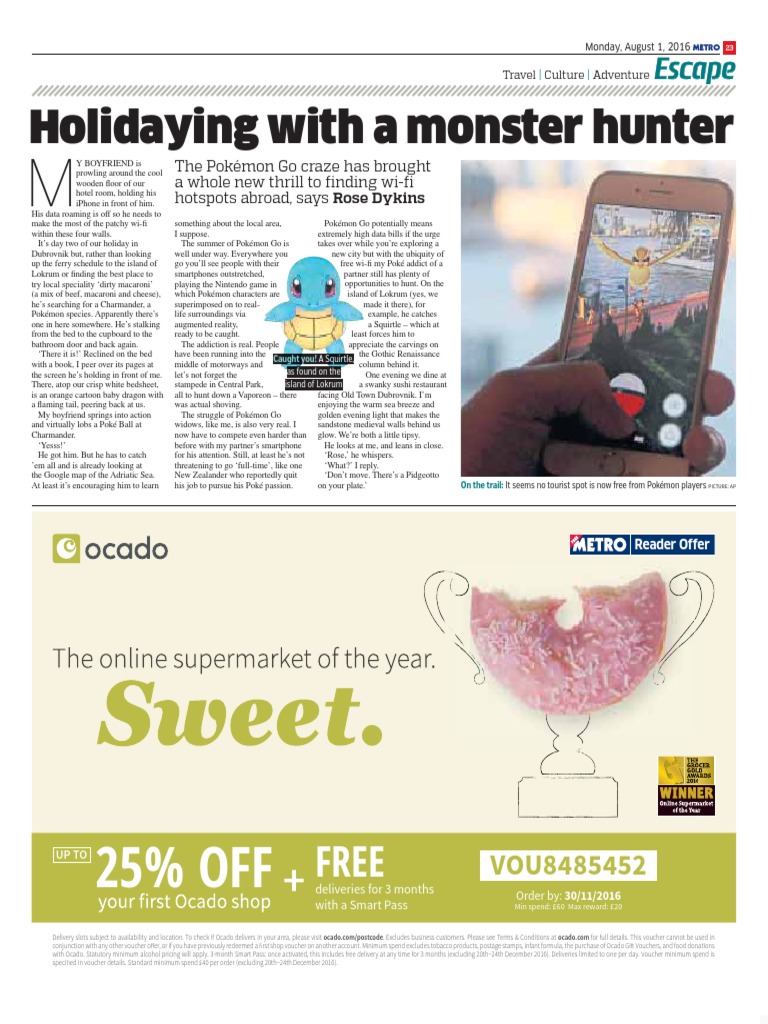 Metro Pokemon | PDF | Pokémon Go | Pokémon