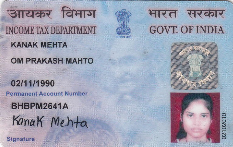 Original PAN Card Details | PDF
