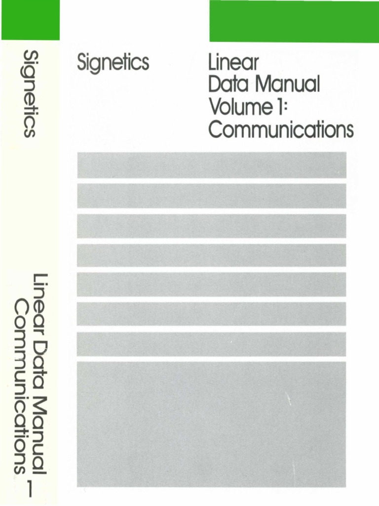 1988 Signetics Linear Data Manual Vol 1 Communications PDF | PDF ...