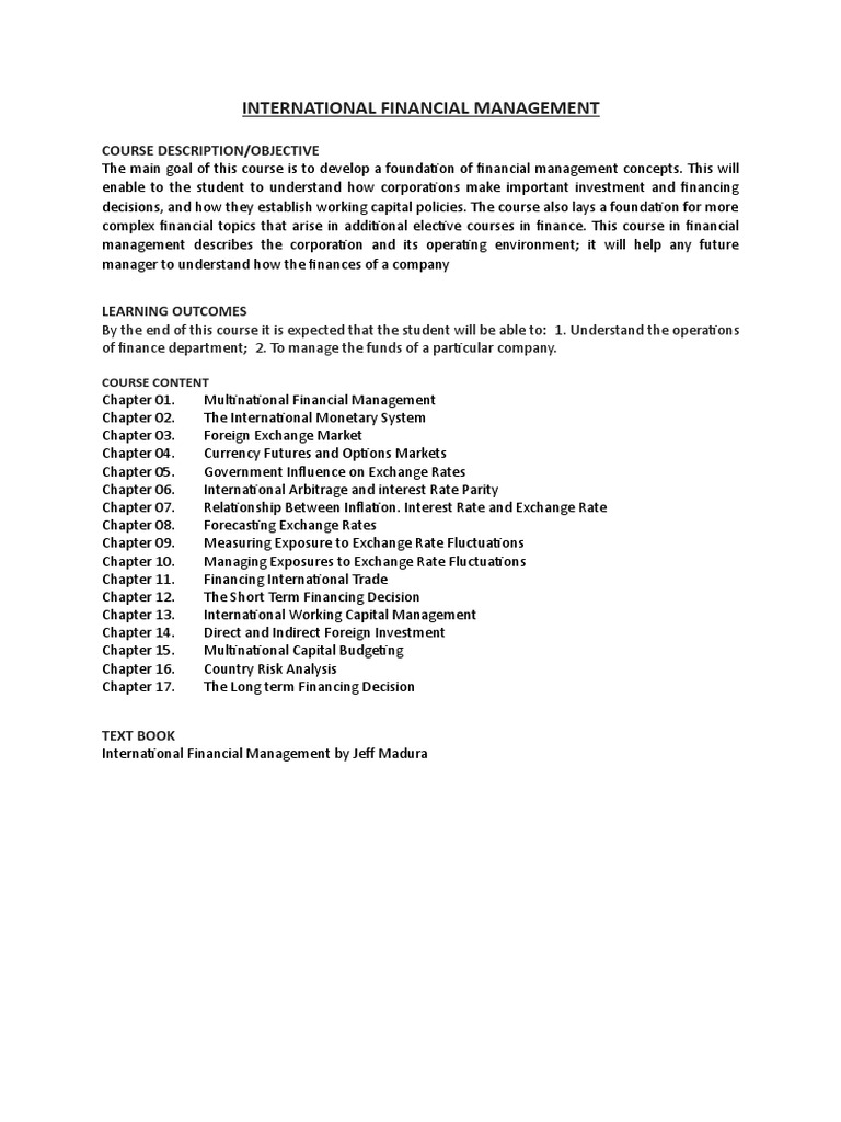 International Financial Management | PDF