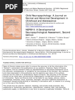 Bells Test | PDF | Neuropsychology | Cognition