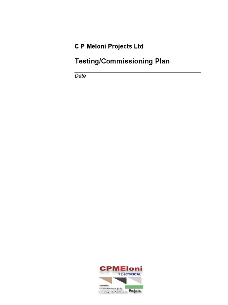 Commissioning Plan | PDF | Specification (Technical Standard ...
