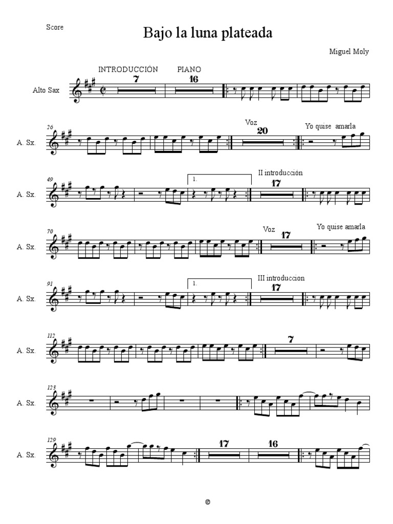 Bajo La Luna Plateada | PDF