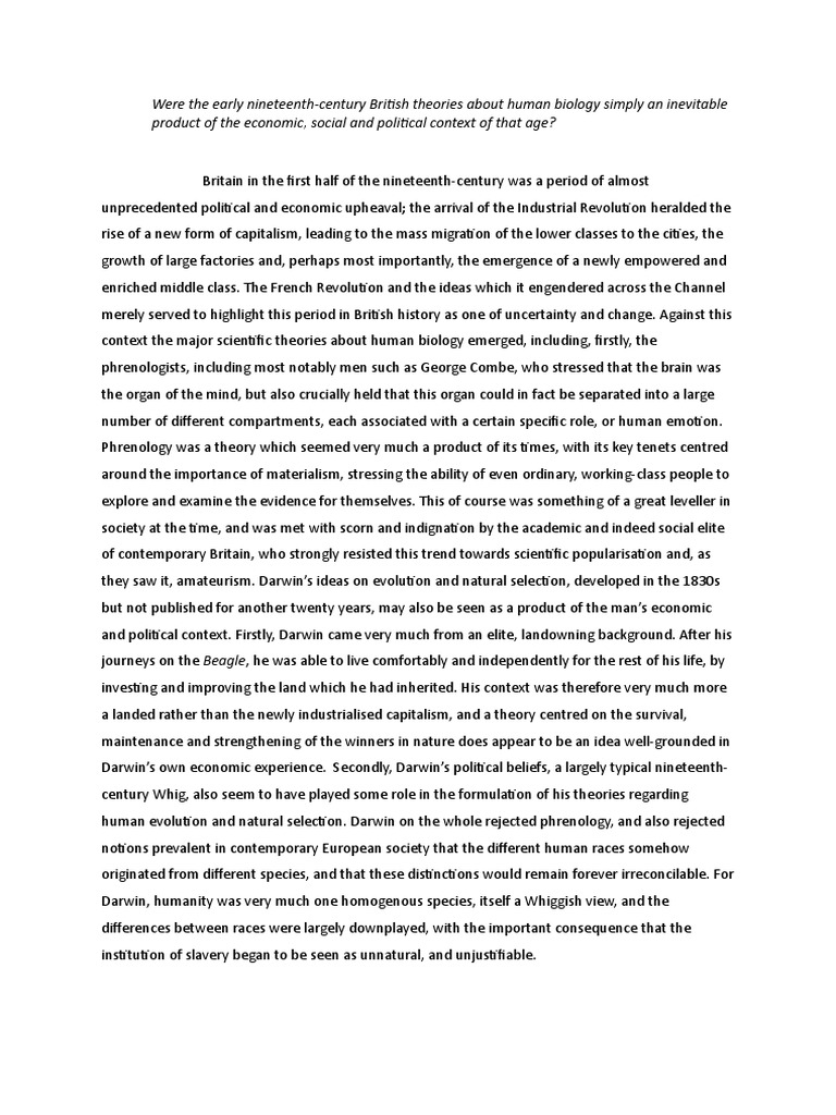 Evolution Essay | Download Free PDF | Charles Darwin | Natural Selection