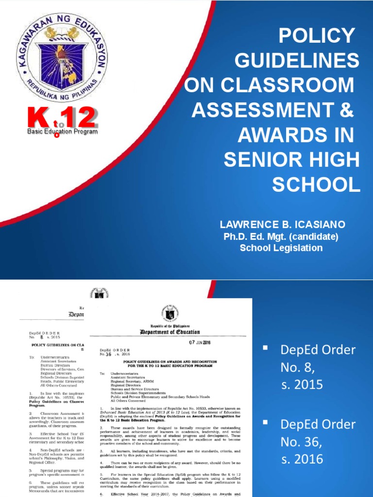 SHS Grading System | PDF | Curriculum | Physical Education