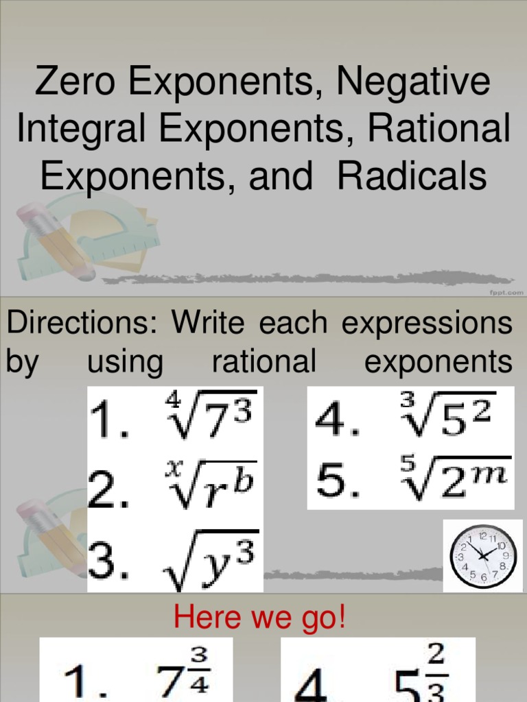 Simplifying Rational Exponents Guide | PDF | Teaching Mathematics