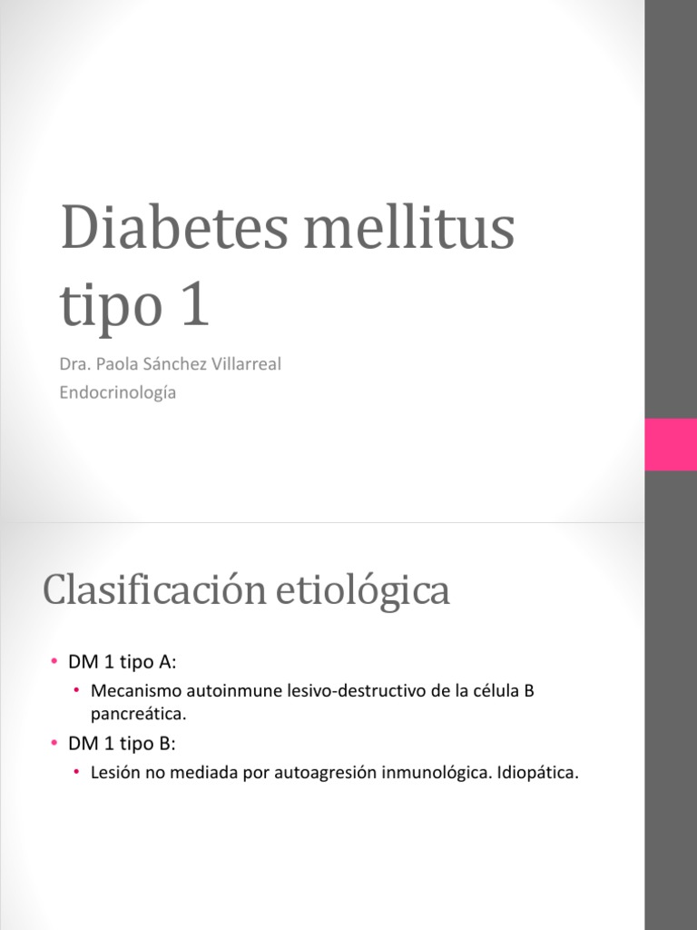 Diabetes Mellitus Tipo 1 | PDF | Diabetes mellitus tipo 1 | Diabetes ...