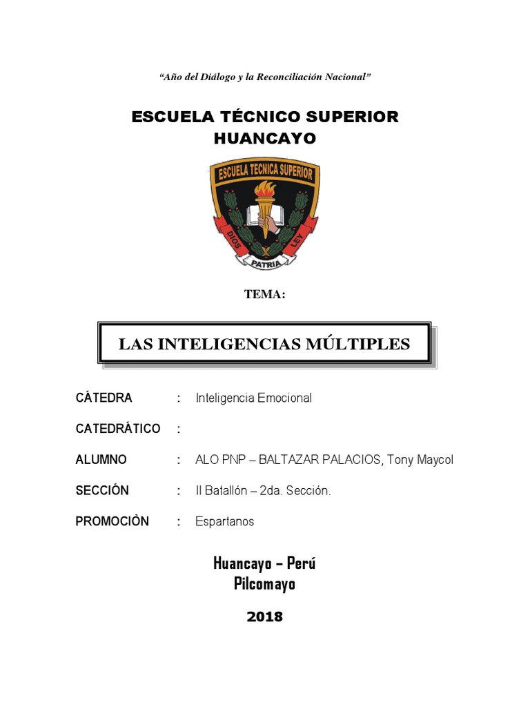 Monografìa - Las Inteligencias Múltiples | PDF | Inteligencia | Neurociencia