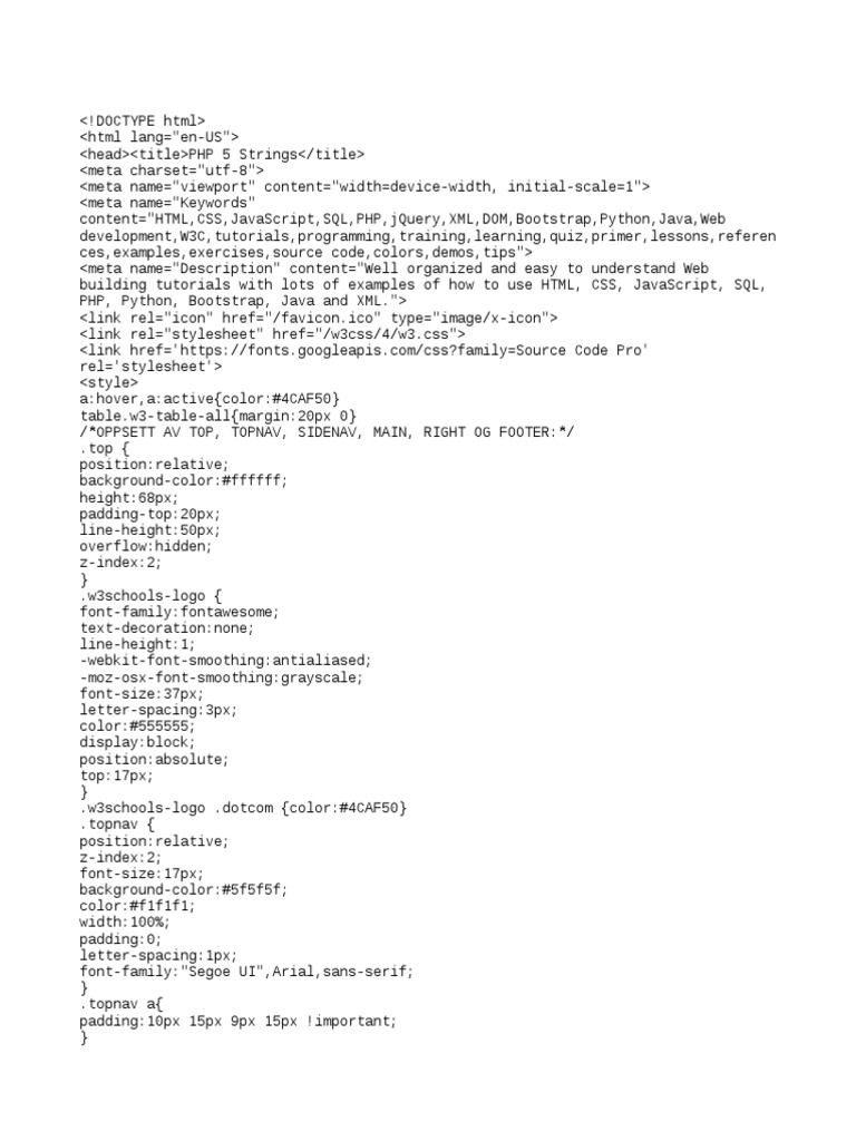 Php Source Code From 91820183 Pdf String Computer Science Cascading Style Sheets