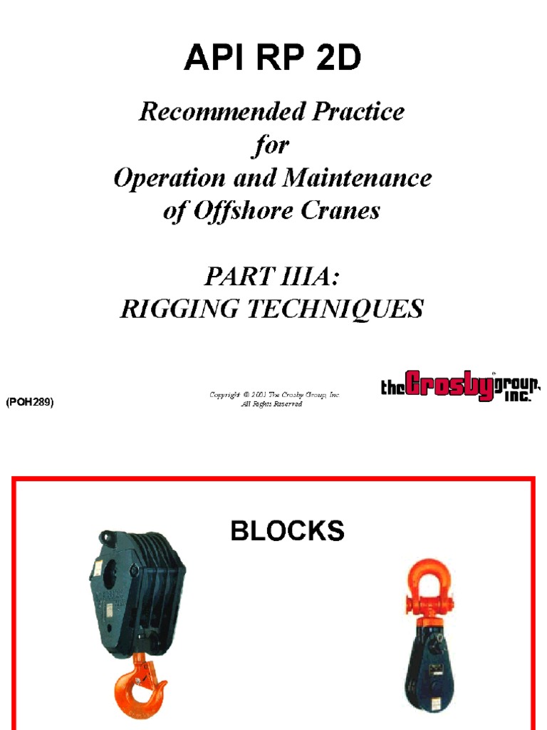 Crosby Rigging Techniques | PDF