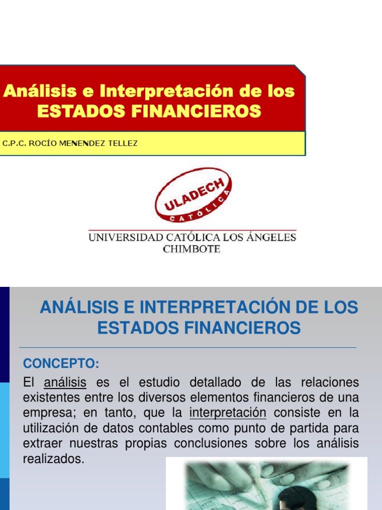 Análisis e Interpretación de Los EEFF | Ratio financiero | Liquidez de mercado