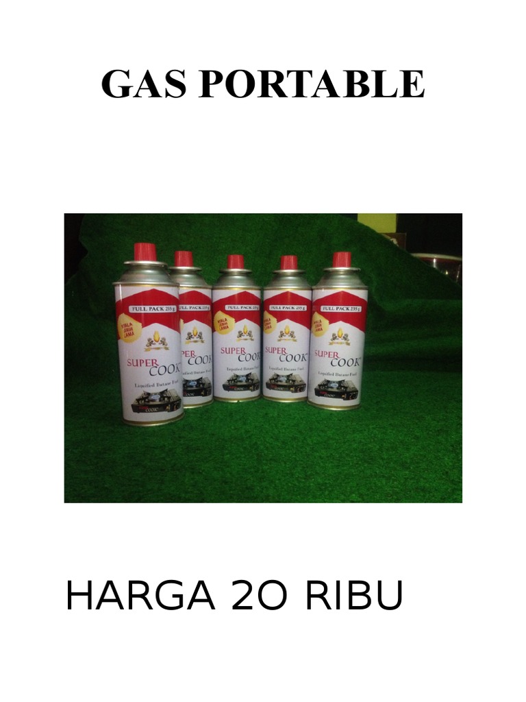 Gas Portable: Harga 2O Ribu | PDF