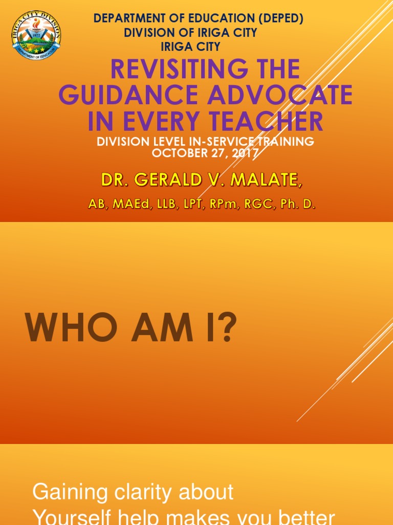 Role of Guidance Advocates in Education | PDF | School Counselor ...