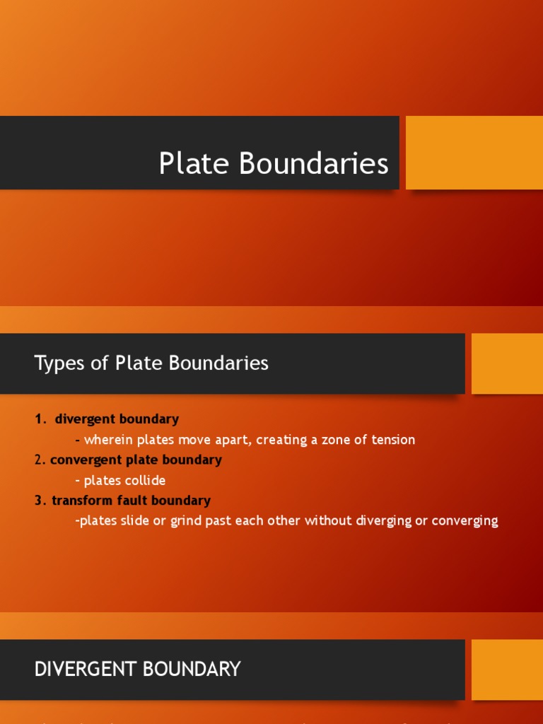 Plate Boundaries | PDF | Plate Tectonics | Geophysics