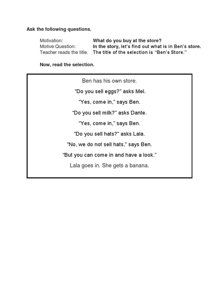 Motivation: Motive Question: Teacher Reads The Title | PDF