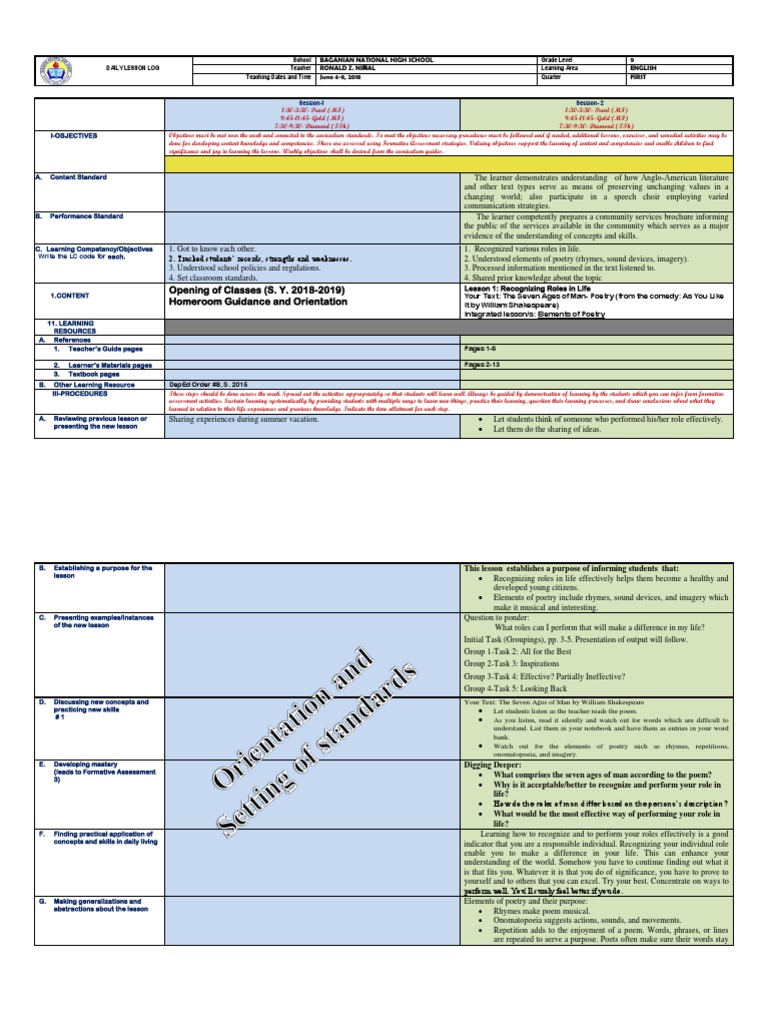 Lesson Plan 9 - Punctuation-Capitalization | PDF | Learning | Teachers
