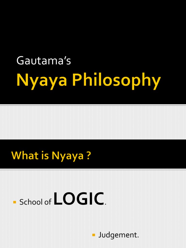 Nyaya | Western Philosophy | Indology