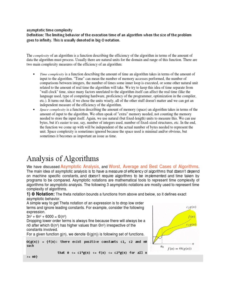 Asymptotic Time Complexity | PDF | Time Complexity | Computational ...