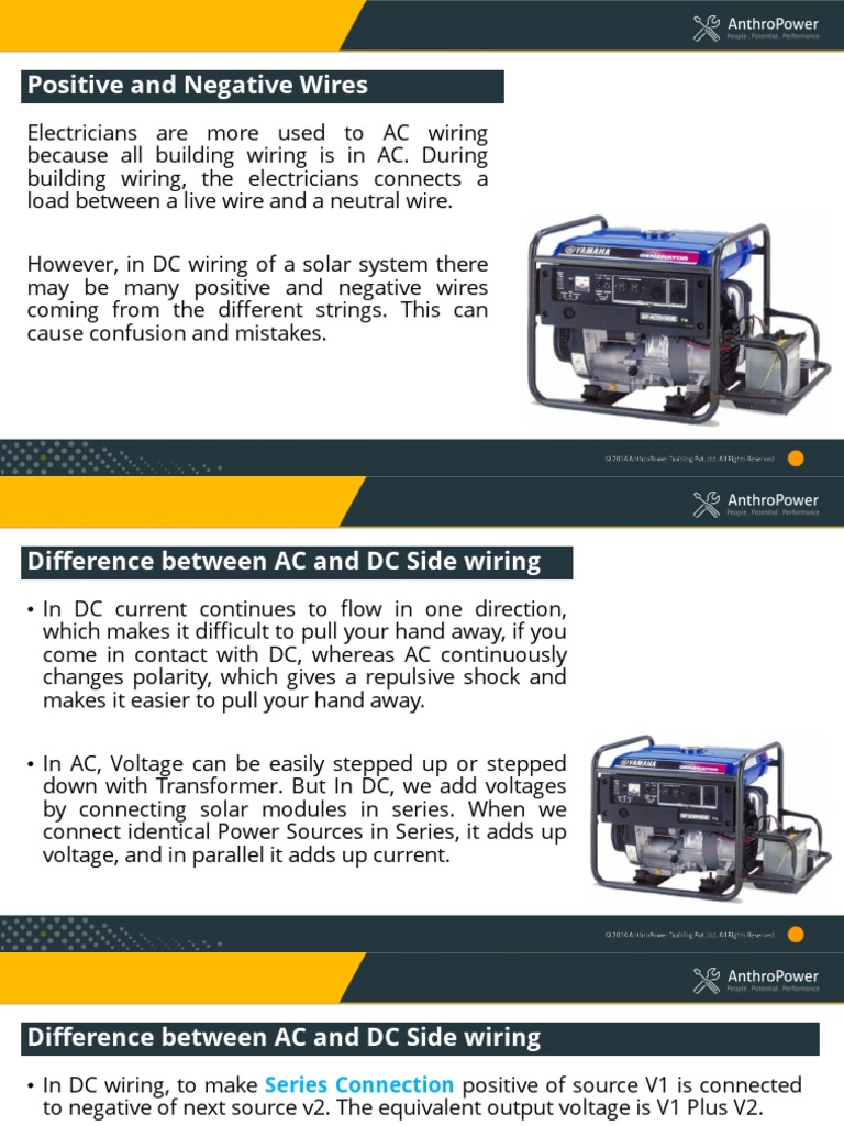 Difference Between DC and AC Wiring | PDF | Direct Current ...