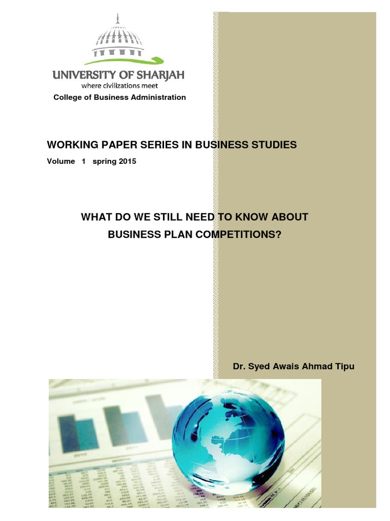 Working Paper Series in Business Studies: College of Business ...