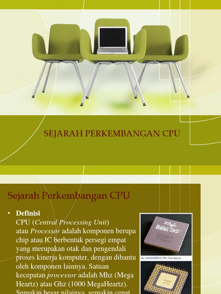 Sejarah Perkembangan Cpu | PDF | Komputer