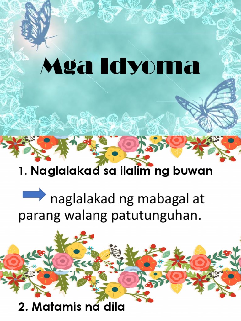 Mga Idyoma | PDF