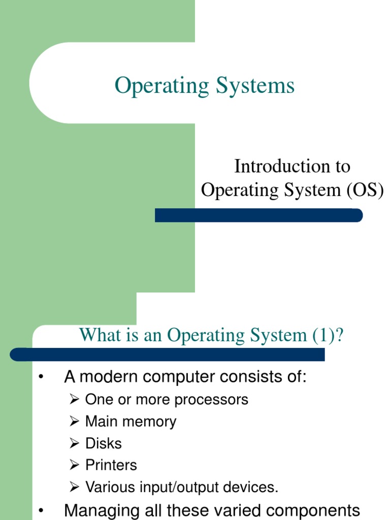 Operating Systems 1 | PDF | Operating System | Computer Program