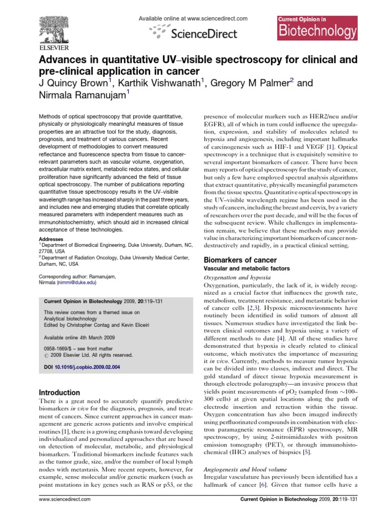 Applications of Uv in Clinical | PDF | Absorption Spectroscopy ...