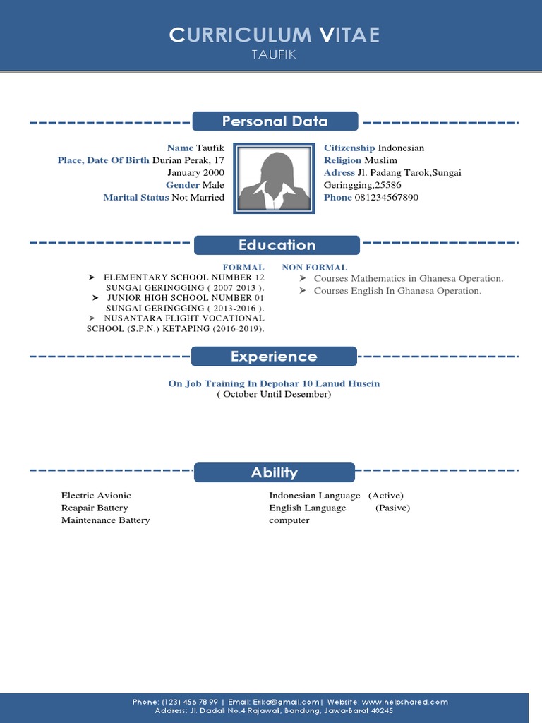 Urriculum Itae: Personal Data | PDF